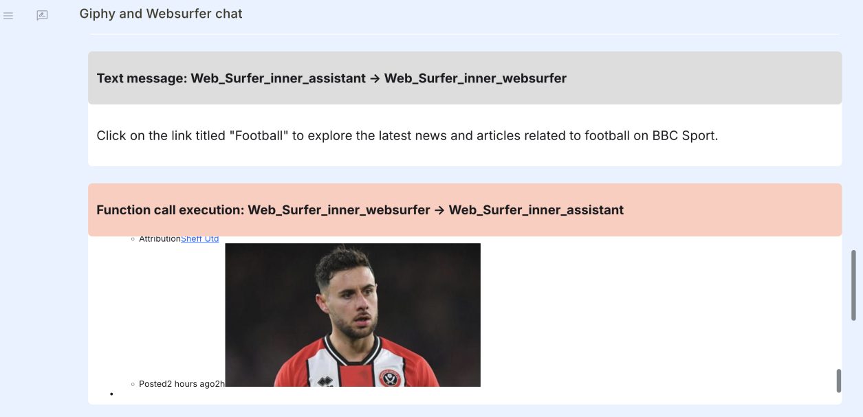 Giphy API & WebSurfer - Turbo AI
