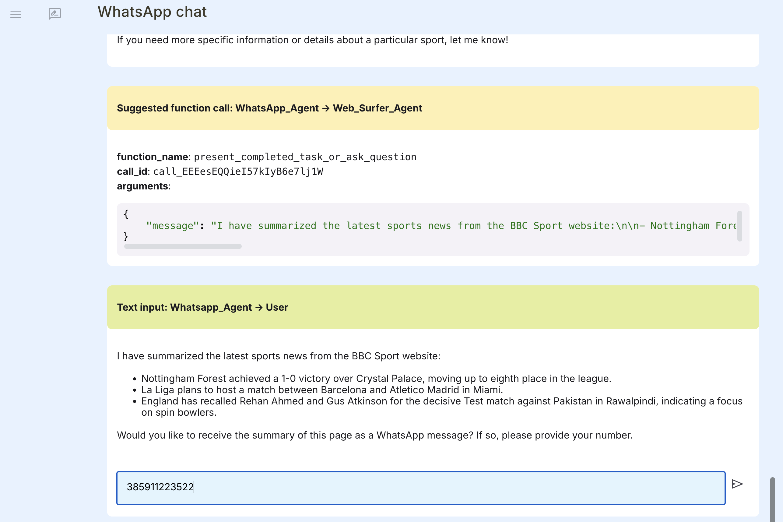 WhatsApp API & WebSurfer - Turbo AI